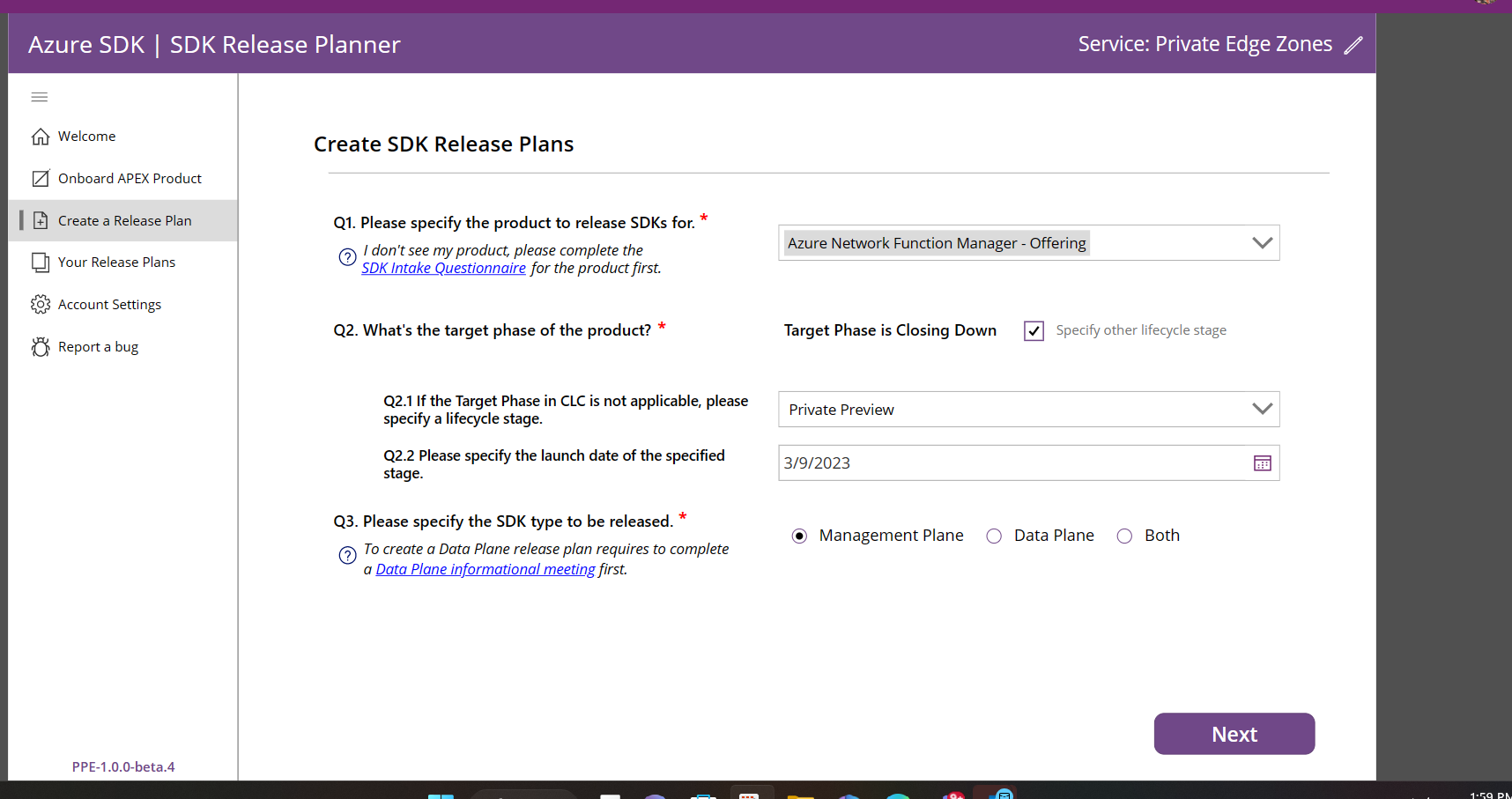 Change "launch date" to SDK release date in the Create a release plan screen · Issue #5671 ...