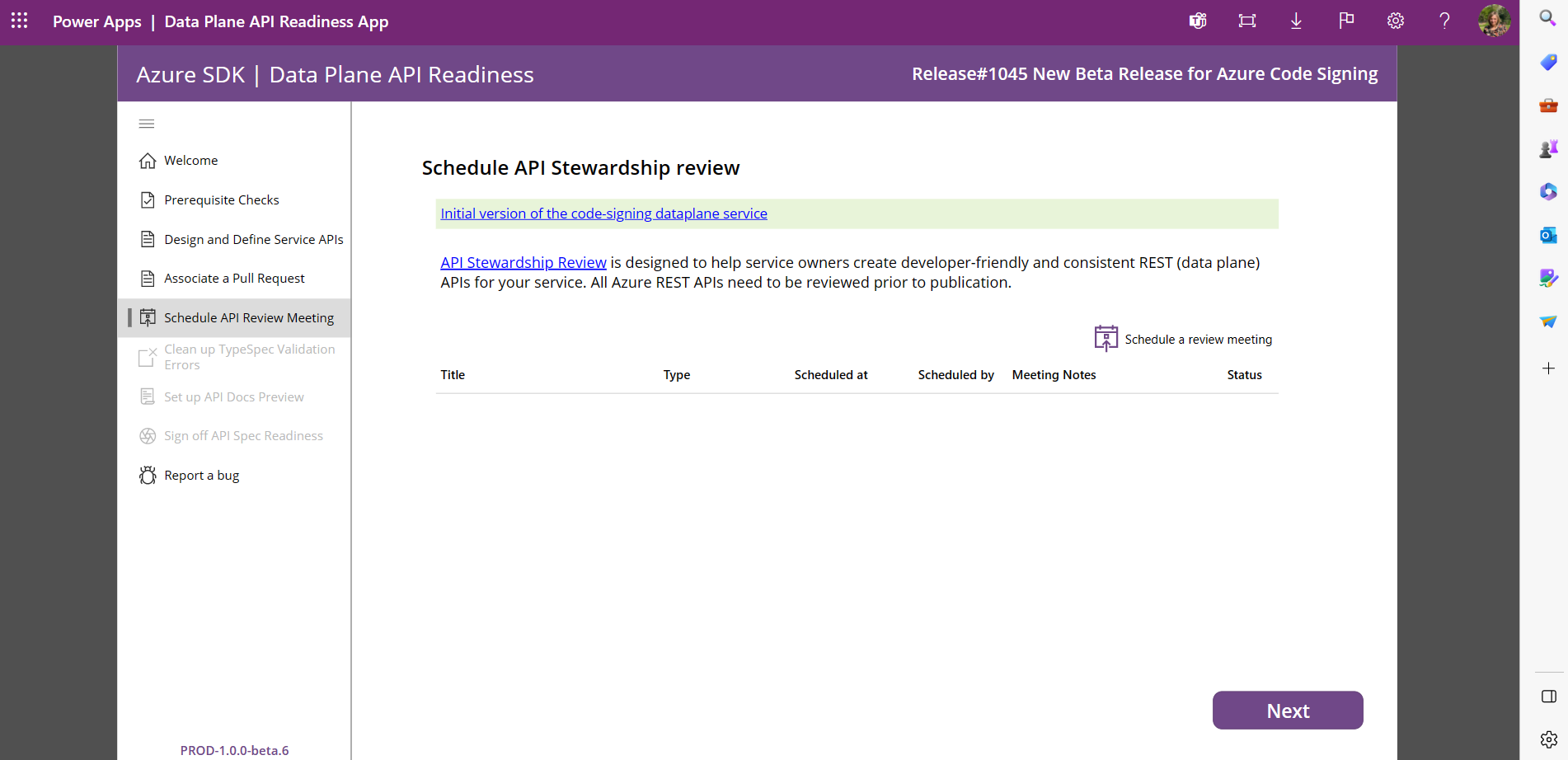 Prepopulate The Schedule Api Review Screen With Previously Scheduled Api Reviews · Issue 6042