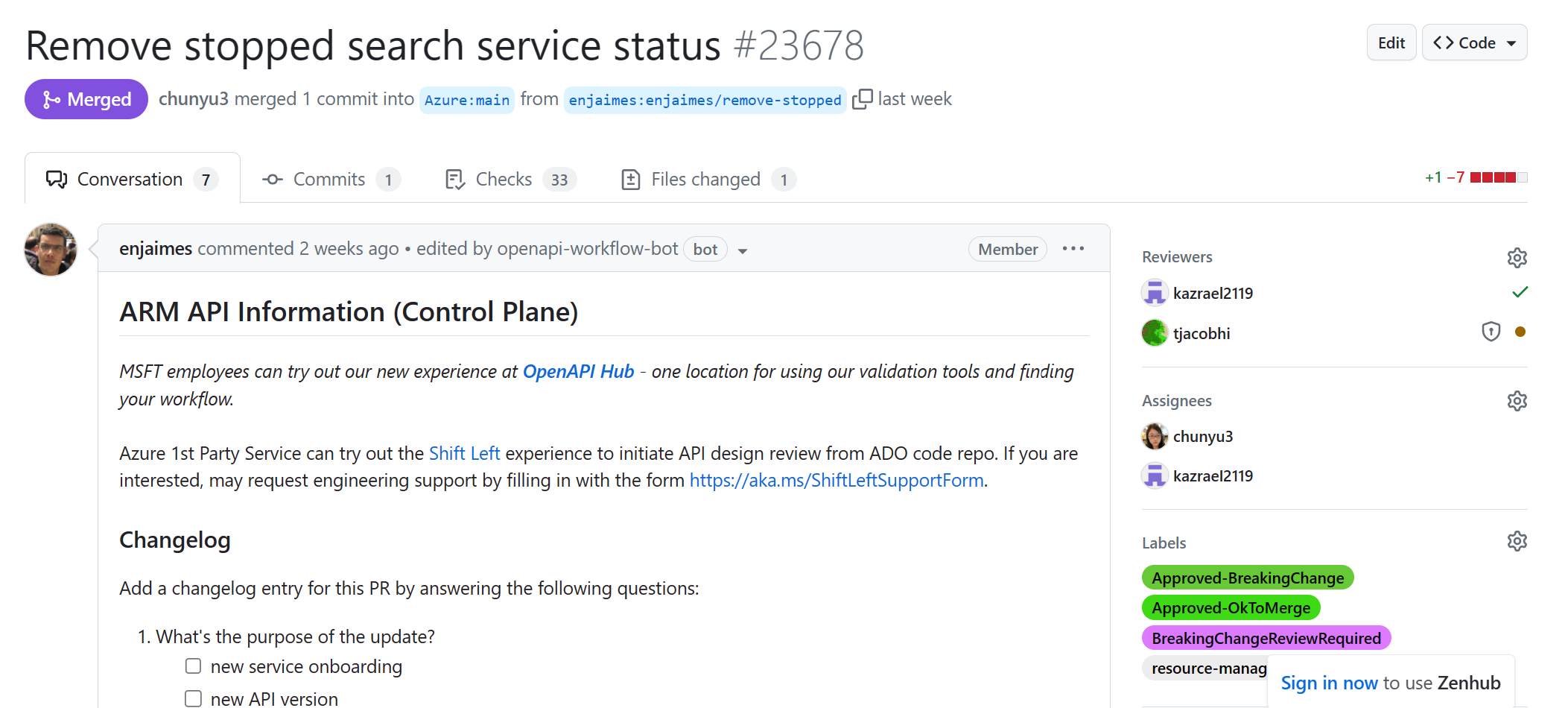 Release planner - Breaking change suppression request is not showing any status · Issue #5961 ...