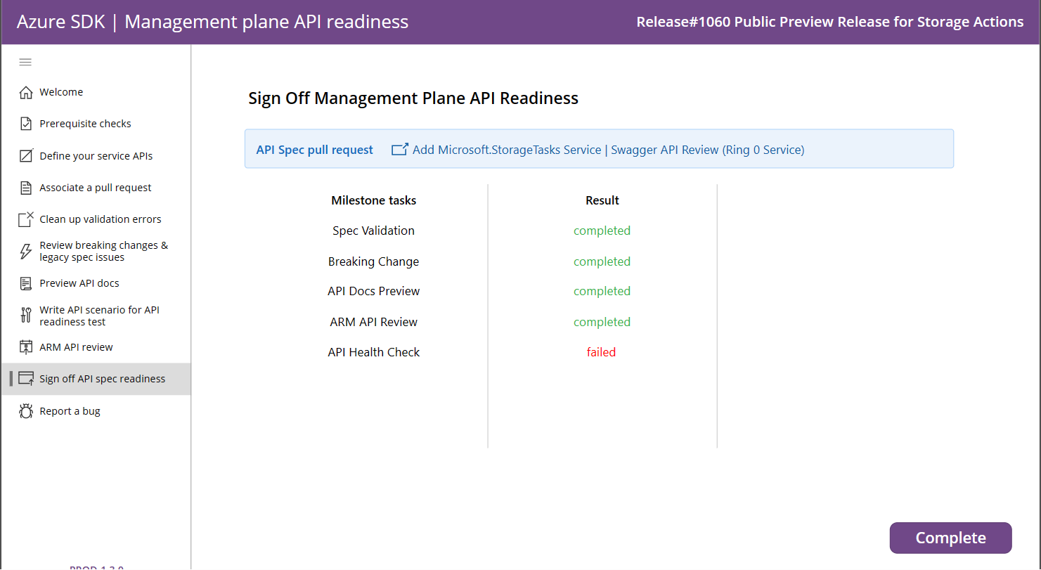 API Health Check in Management Plane API readiness · Issue #7060 · Azure/azure-sdk-tools · GitHub