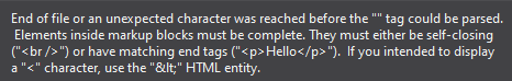 Razor Misinterprets JavaScript