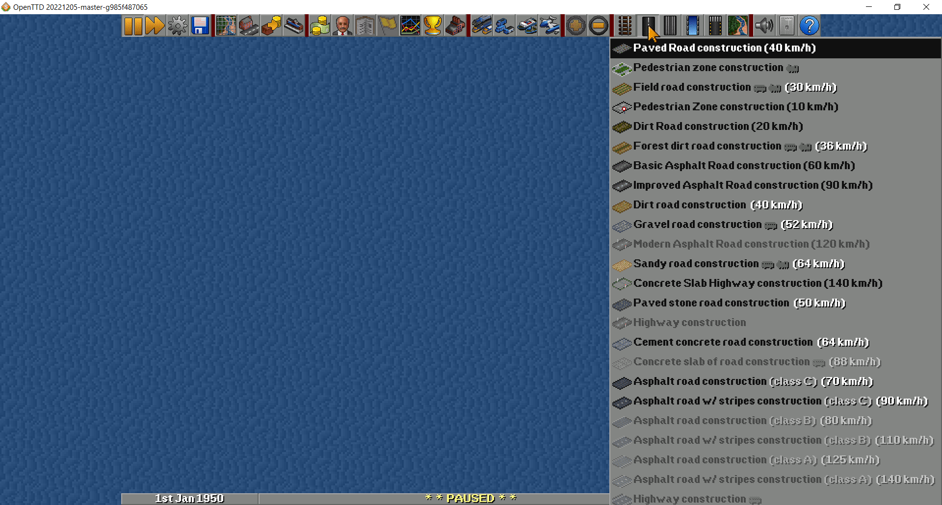 [Bug]: List of available roads/tracks: Removing the scroll bar makes some road/track types ...