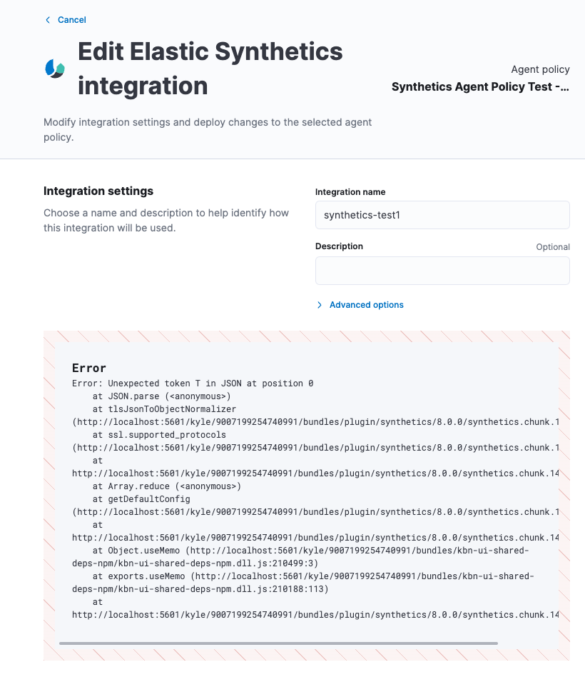 [Synthetics] Fleet Policy editor attempts to `JSON.parse` all values ...