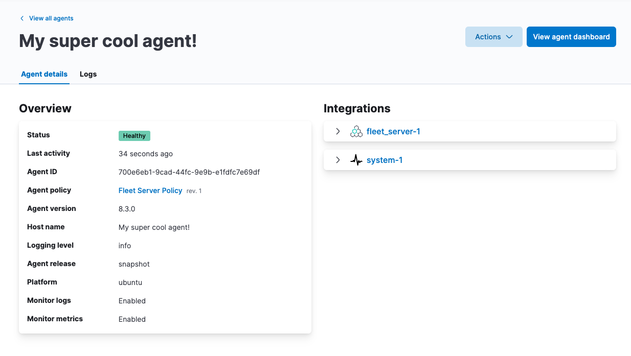 [Fleet] Display agent tags on agent details page · Issue #134482 ...