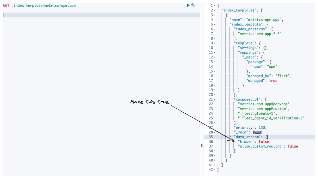 [Fleet] Add support for hidden datastreams as defined by package spec ...
