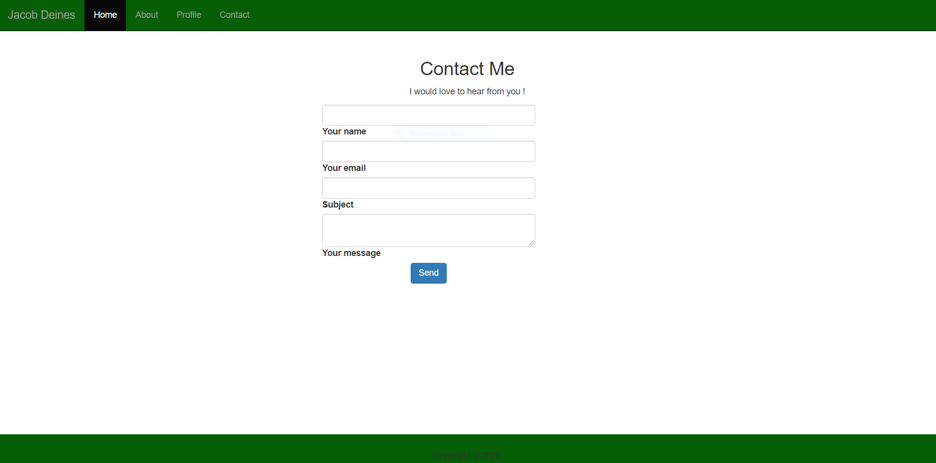Github Jakedeines Responsive Portfolio