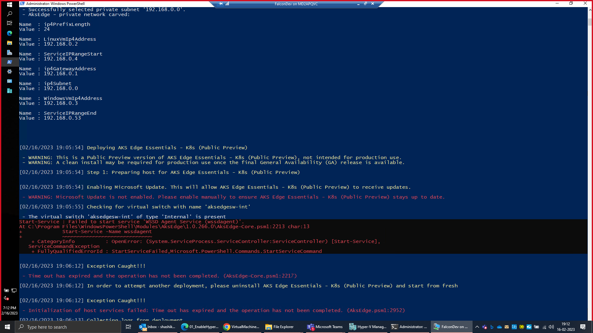 AKS-Edge Installation fails when no internet connection is available. · Issue #64 · Azure/AKS ...