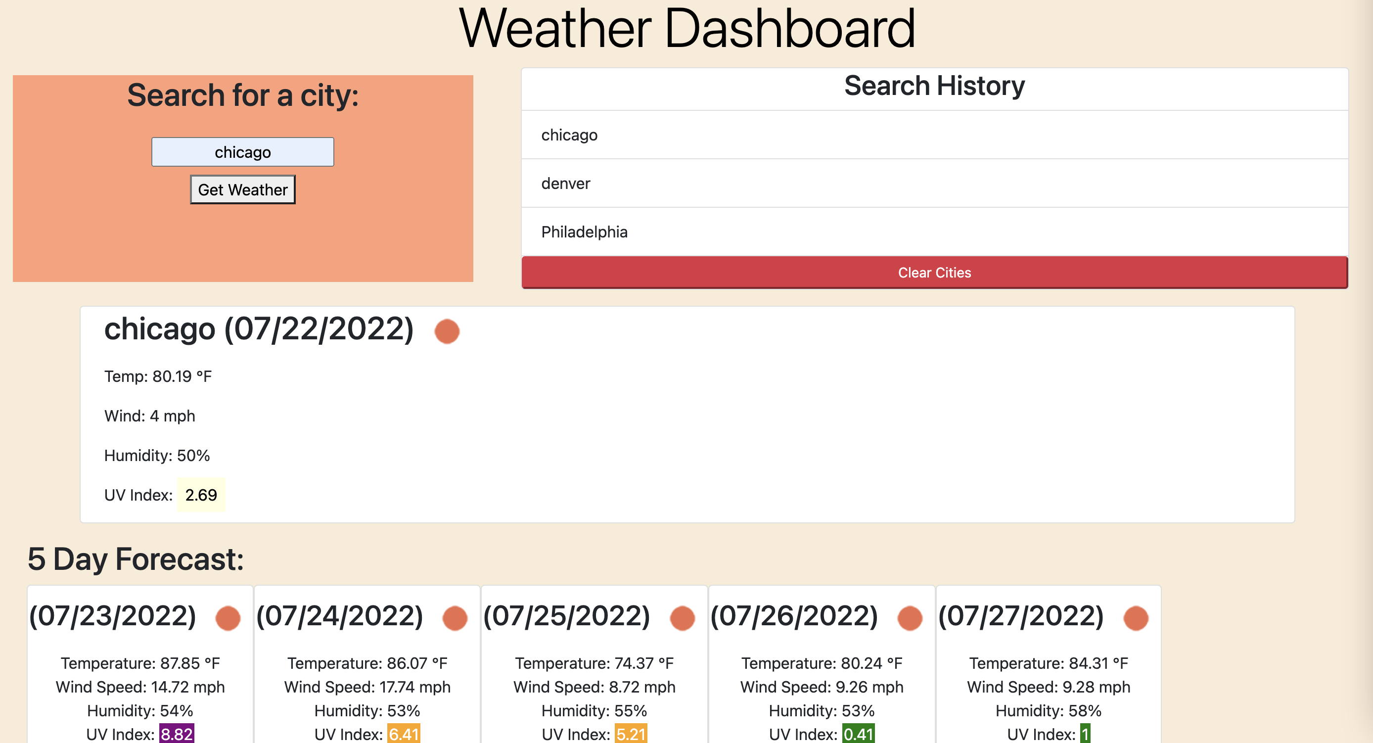 GitHub - hollygparker/WeatherDashboard