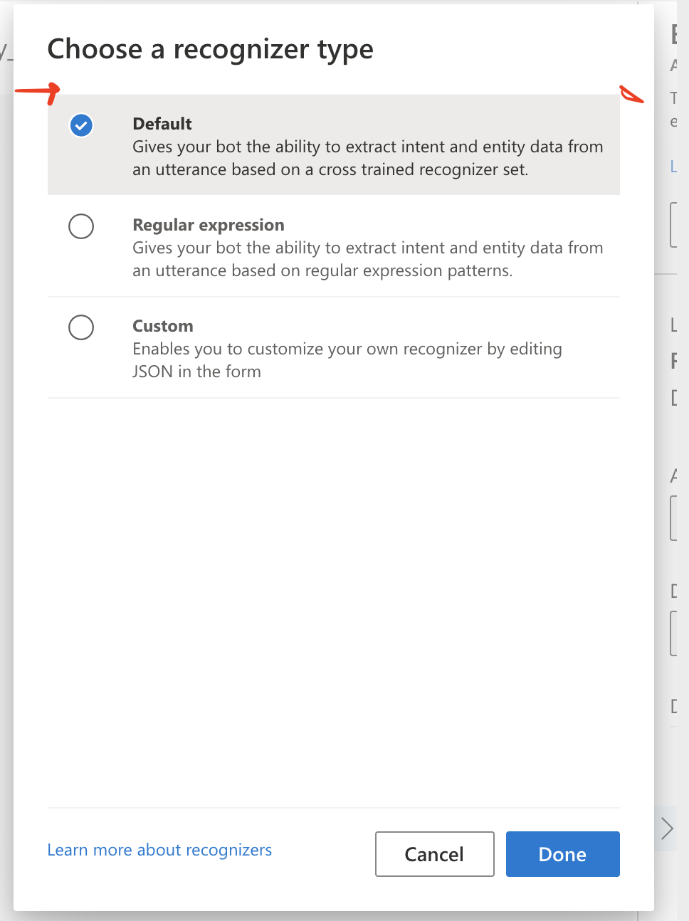 [UI fit and finish] New Recognizer selection text too large · Issue #8385 · microsoft ...