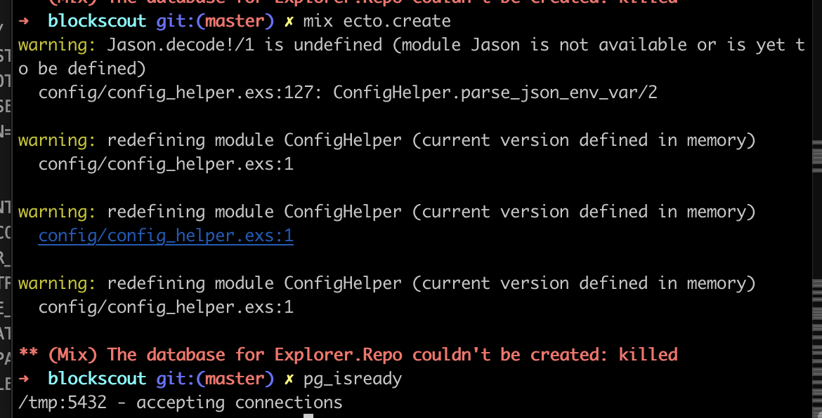 ecto.create is not reading DATABASE_URL from the env file · Issue #7627 · blockscout/blockscout ...