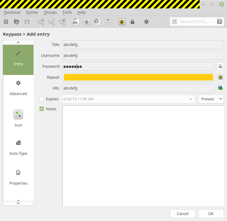 text fields grey, but usable · Issue #3102 · keepassxreboot/keepassxc · GitHub