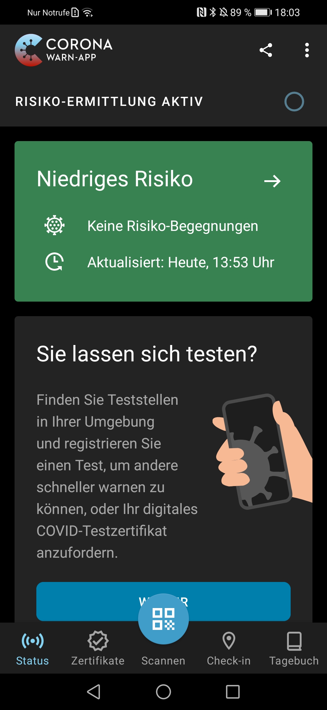 CWA does not carry out risk checks, not even in foreground · Issue ...