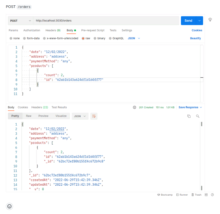 Создание запроса для создания заказа · Issue #116 · StellRay666s/flora · GitHub