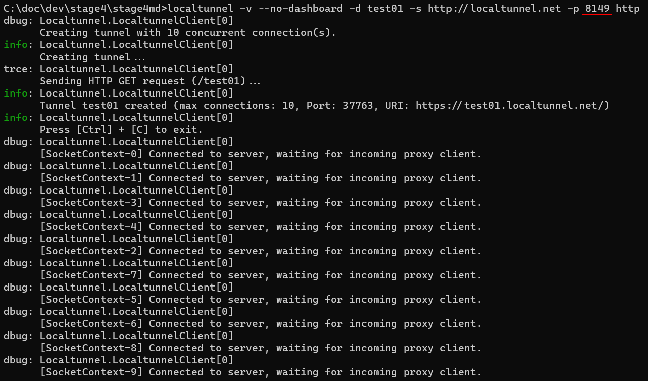 Problems getting localtunnel client work with localtunnel server · Issue #16 · angelobreuer ...