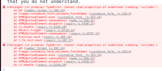 Customize Form not working. Throwing error on adding new fields. · Issue #20141 · frappe/frappe ...