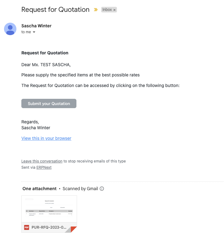 RFQ supplier porrtal - Incorrect 'Submit your Quotation' URL in Email and calculation is getting ...