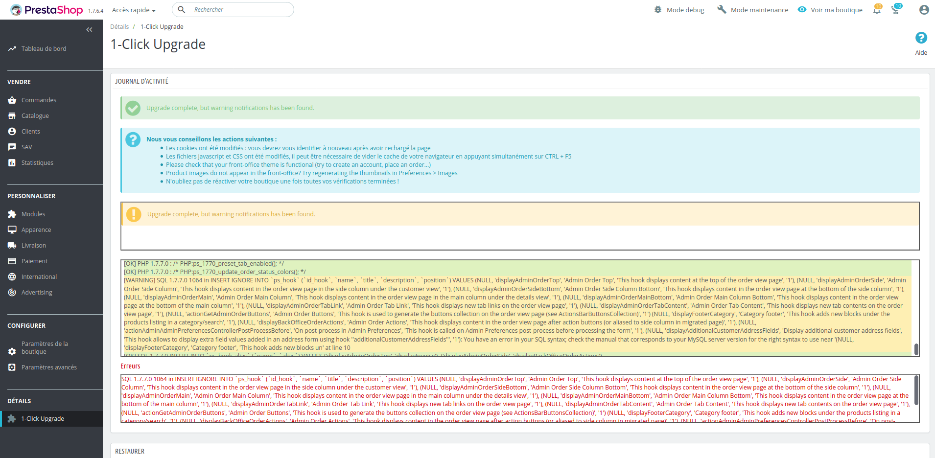 Syntax error in SQL upgrade file · Issue #19273 · PrestaShop/PrestaShop · GitHub