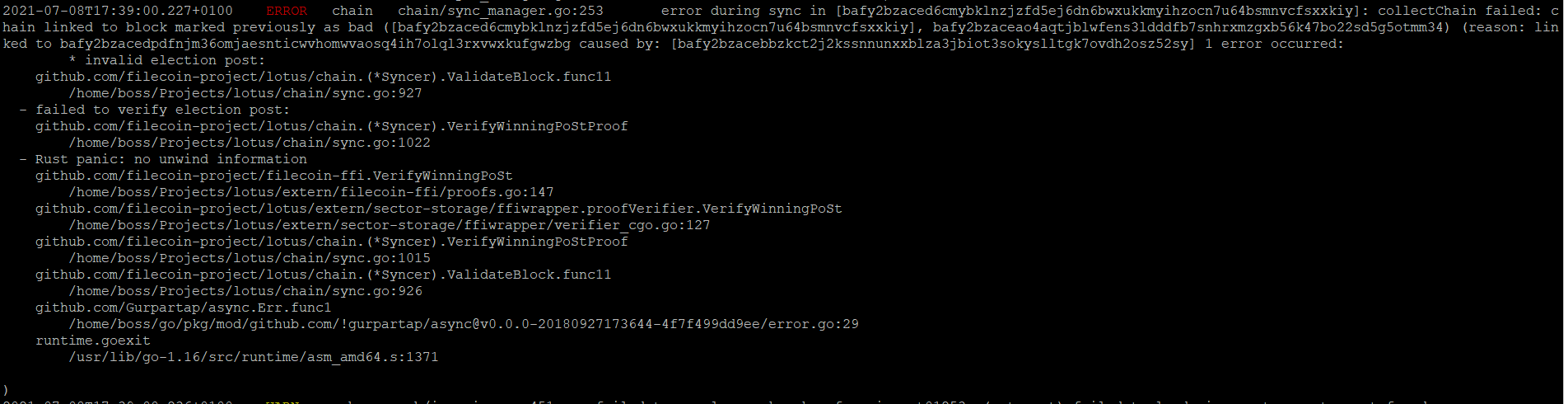 Lotus block sync crash with windowVerifyError and just stop synchronize.... · Issue #3404 ...