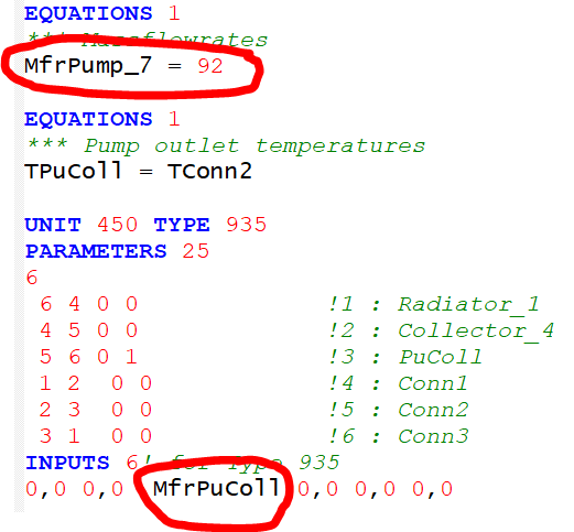 Mfr of pump in mass flow solver named differently in different places ...
