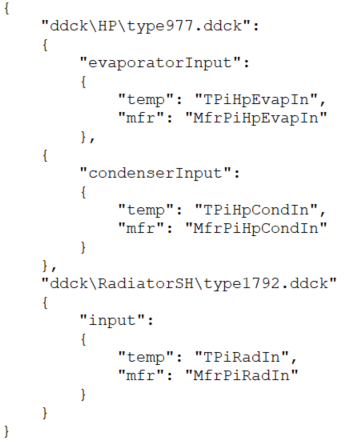 Save information about input port connection to json-file to be transferred to pytrnsys for dck ...