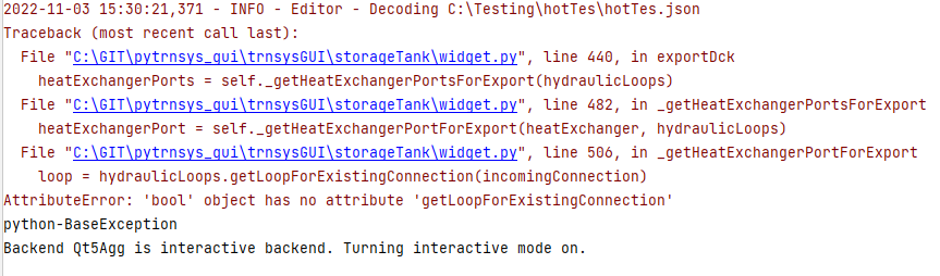 Exporting Tes ddck makes GUI crash · Issue #330 · SPF-OST/pytrnsys_gui ...