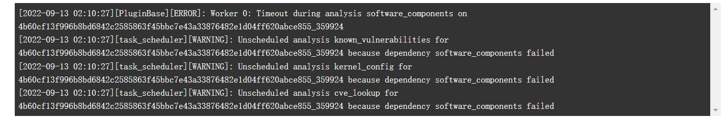 Timeout During Analysis Softwarecomponents · Issue 854 · Fkie Cadfactcore · Github 3239
