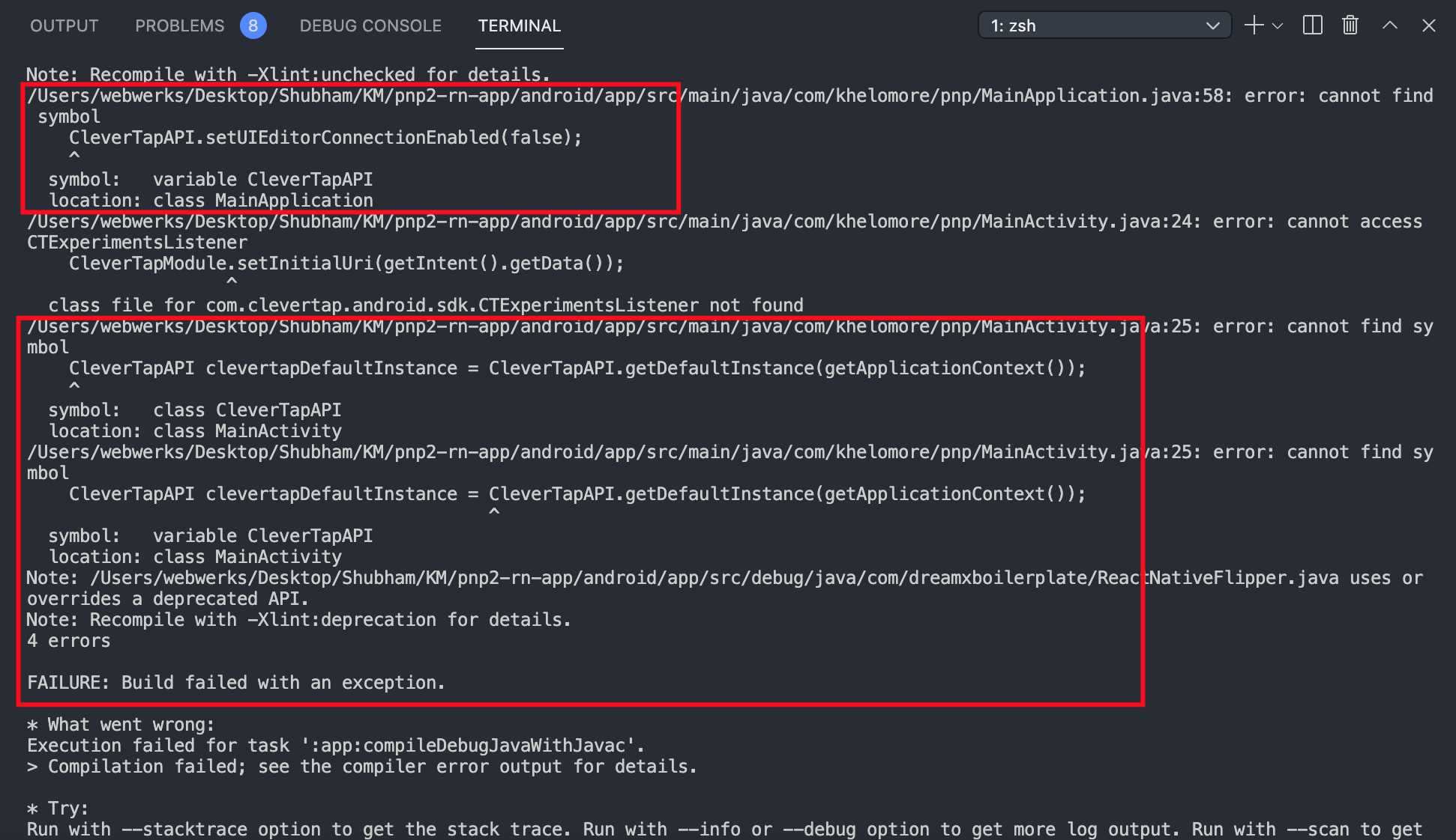 error: cannot find symbol CleverTapAPI.setUIEditorConnectionEnabled(false) · Issue #161 ...