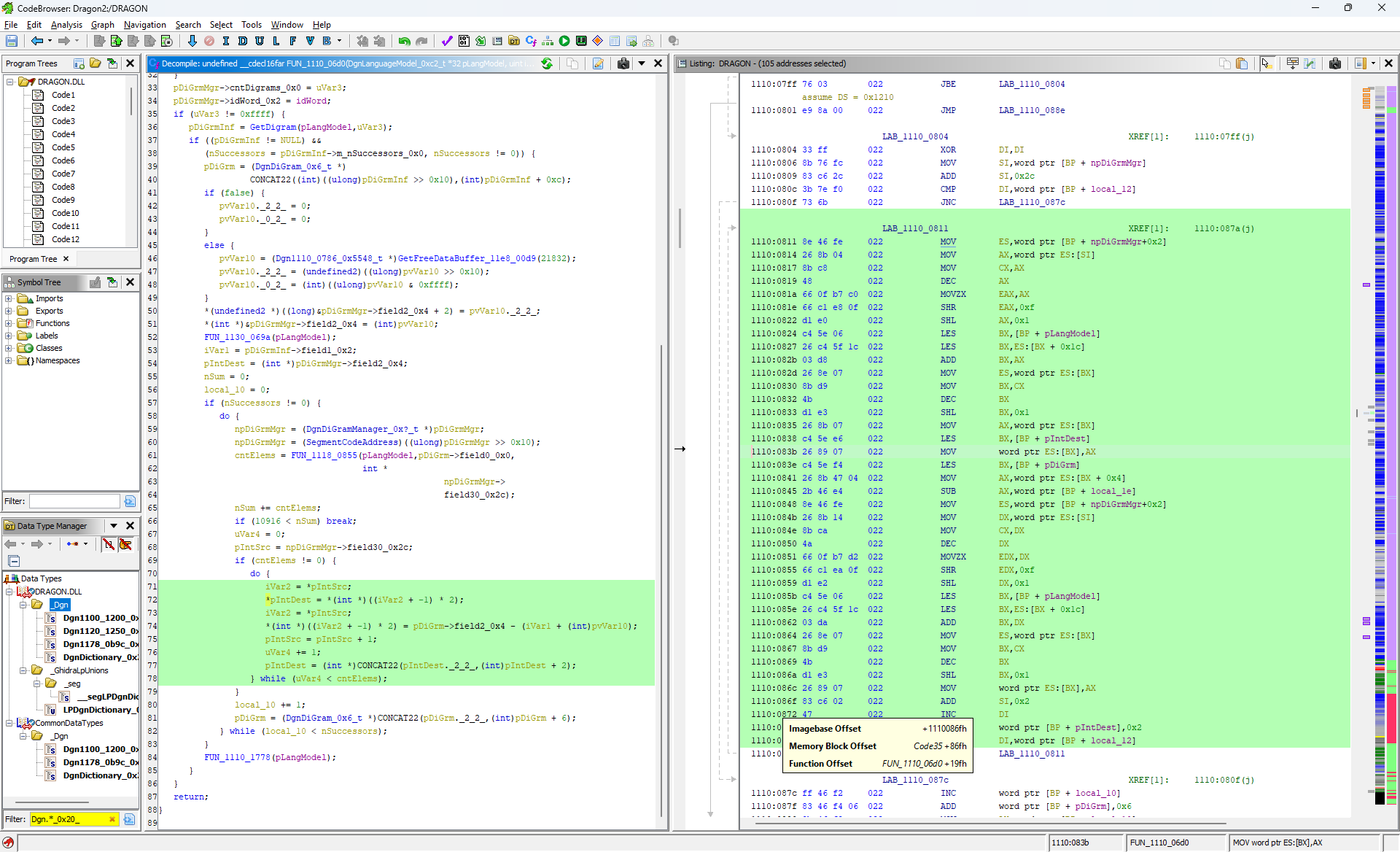 Missing assignments from assembly in decompiled output 3! · Issue #4920 · NationalSecurityAgency ...