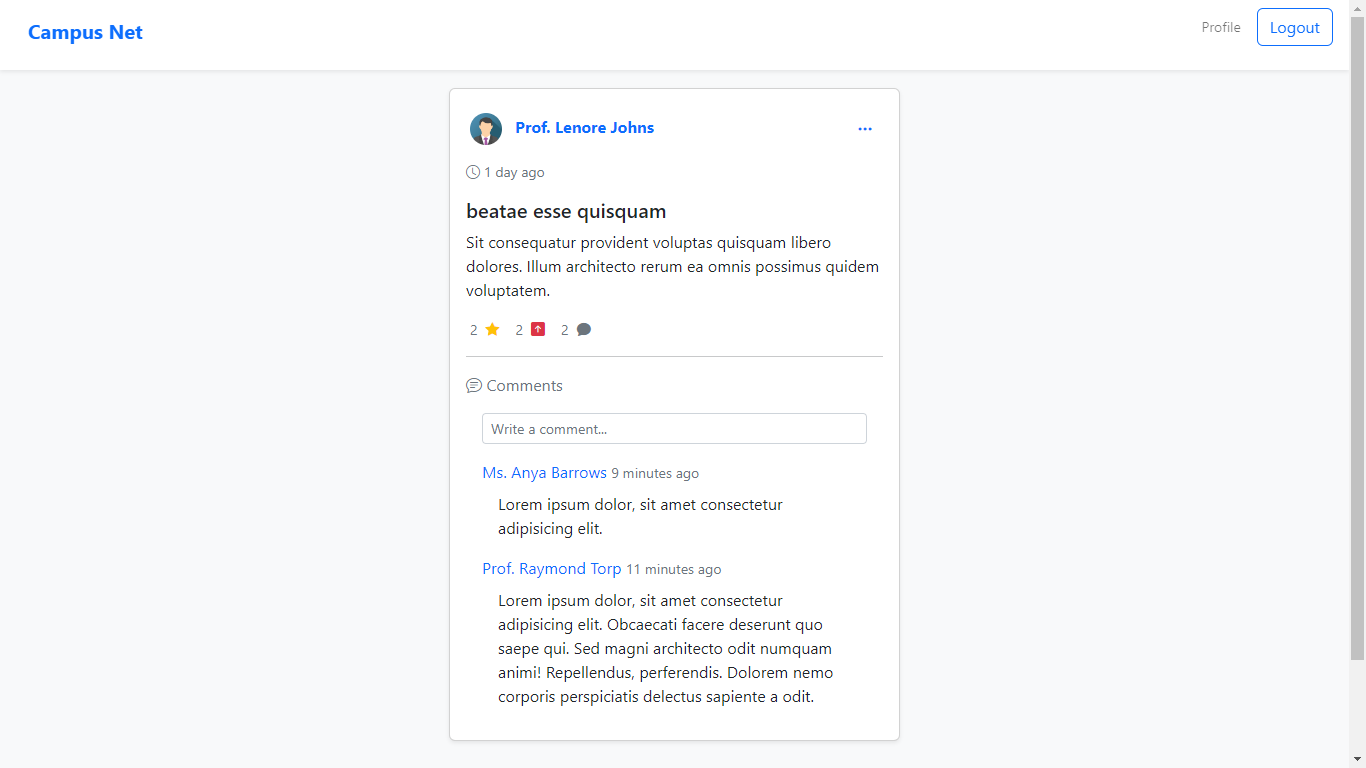 GitHub - thursoe/campus_net: Full Laravel Social Networking Web App for ...