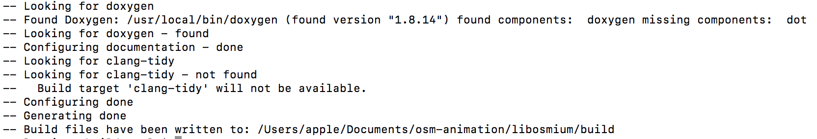 Getting Clang Tidy Not Found After Calling Cmake · Issue 264 · Osmcode Libosmium · Github