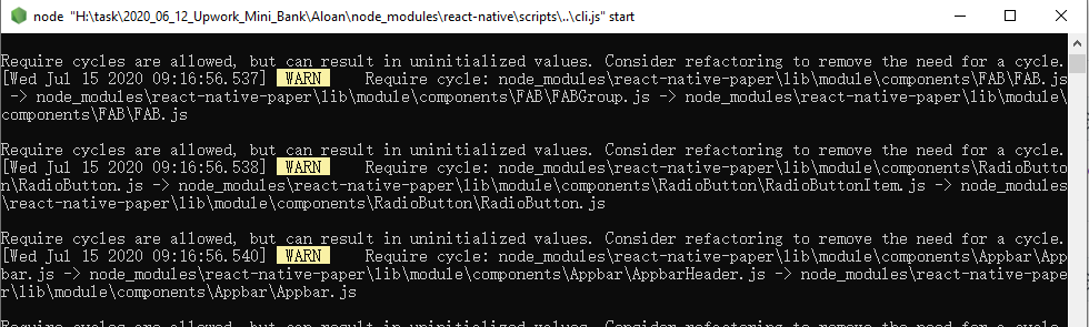 Require Cycles Are Allowed But Can Result In Uninitialized Values Consider Refactoring To 