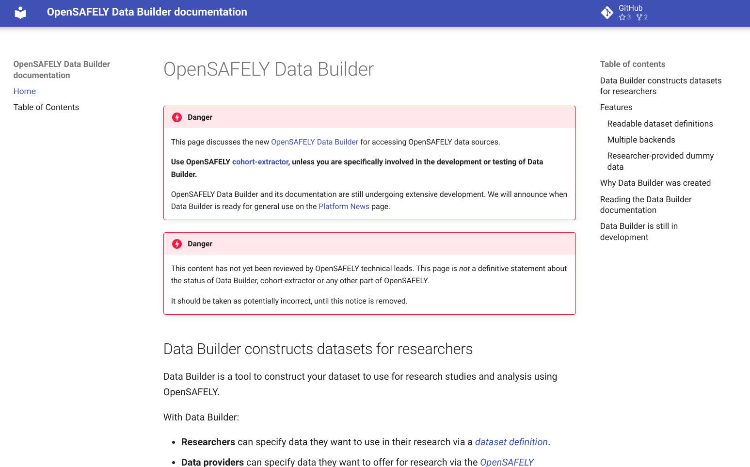 Make The Documentation Look More In Line With The Main Opensafely Documentation · Issue 978