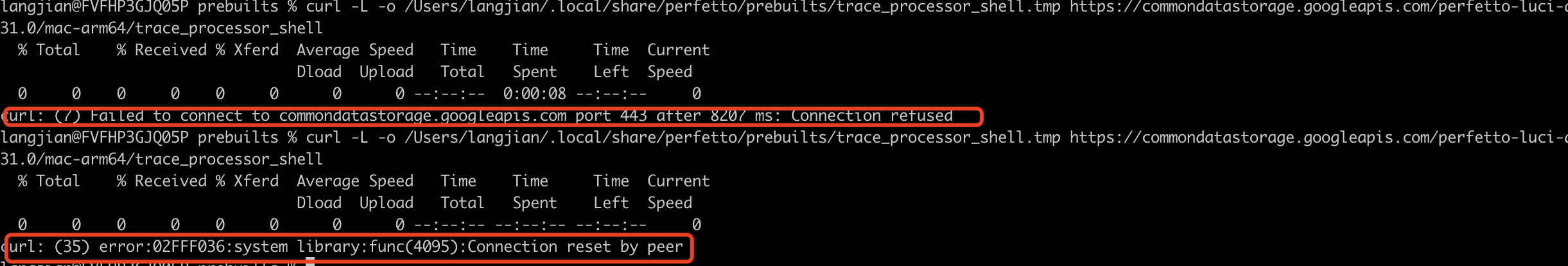 fail to setup trace_processor_shell · Issue #413 · google/perfetto · GitHub