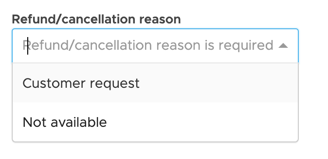 Customizable refund/cancellation reason · Issue #893 · vendure-ecommerce/vendure · GitHub