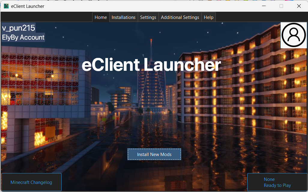 GitHub - v-pun215/eClient: A Minecraft launcher written in Python (Tkinter)