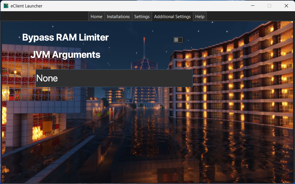 GitHub - v-pun215/eClient: A Minecraft launcher written in Python (Tkinter)