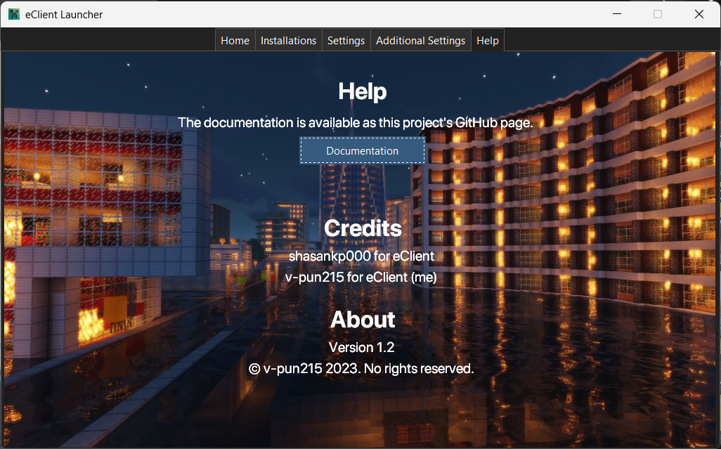 GitHub - v-pun215/eClient: A Minecraft launcher written in Python (Tkinter)