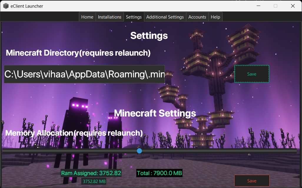 GitHub - v-pun215/eClient: A Minecraft launcher written in Python (Tkinter)