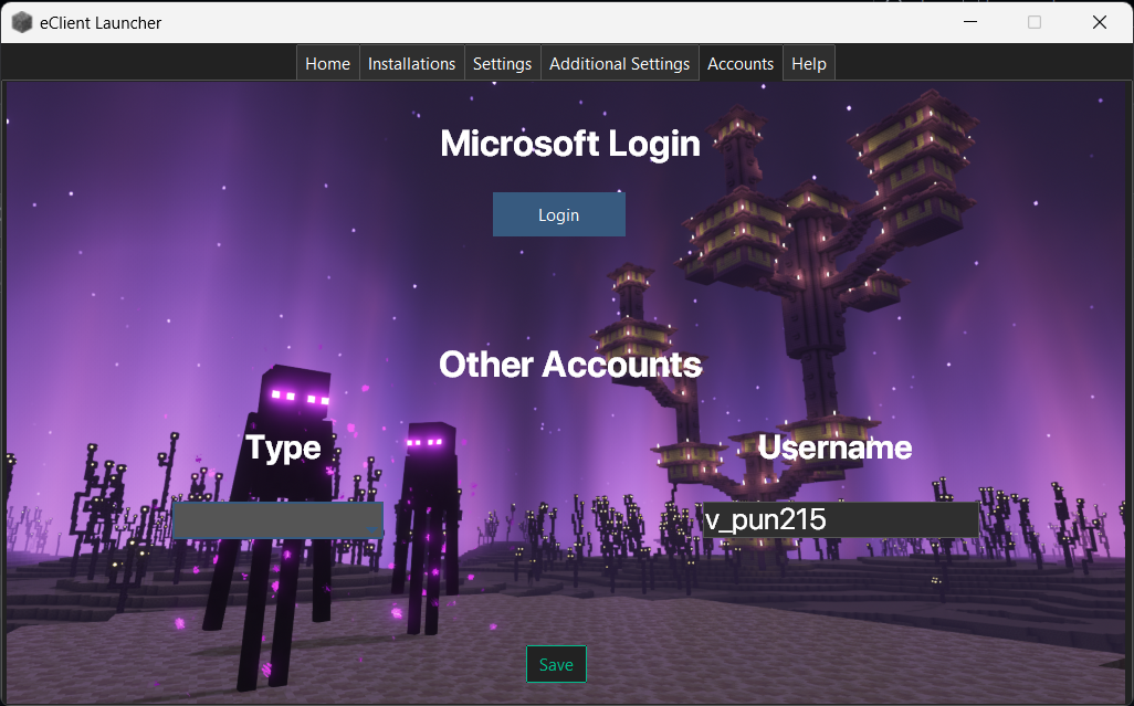 GitHub - v-pun215/eClient: A Minecraft launcher written in Python (Tkinter)