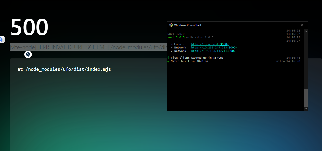 Spacesspecial Characters In Complete Project Path Cause `errinvalidurlscheme` Vite Error 5567