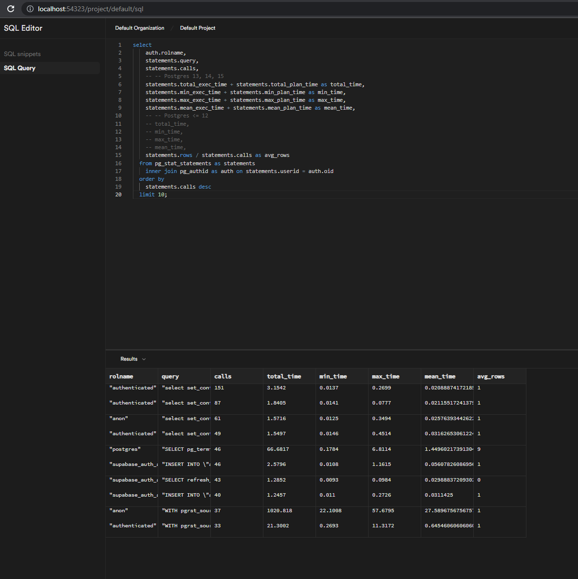 Supabase Studio Reports [Self-Hosted] · supabase · Discussion #13002 · GitHub