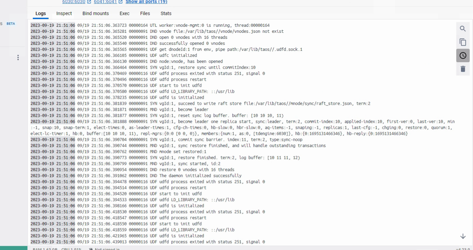 Windows Docker挂载/var/lib/taos和/var/log/taos到D盘后，无法启动容器 · Issue #22412 · taosdata/TDengine · GitHub