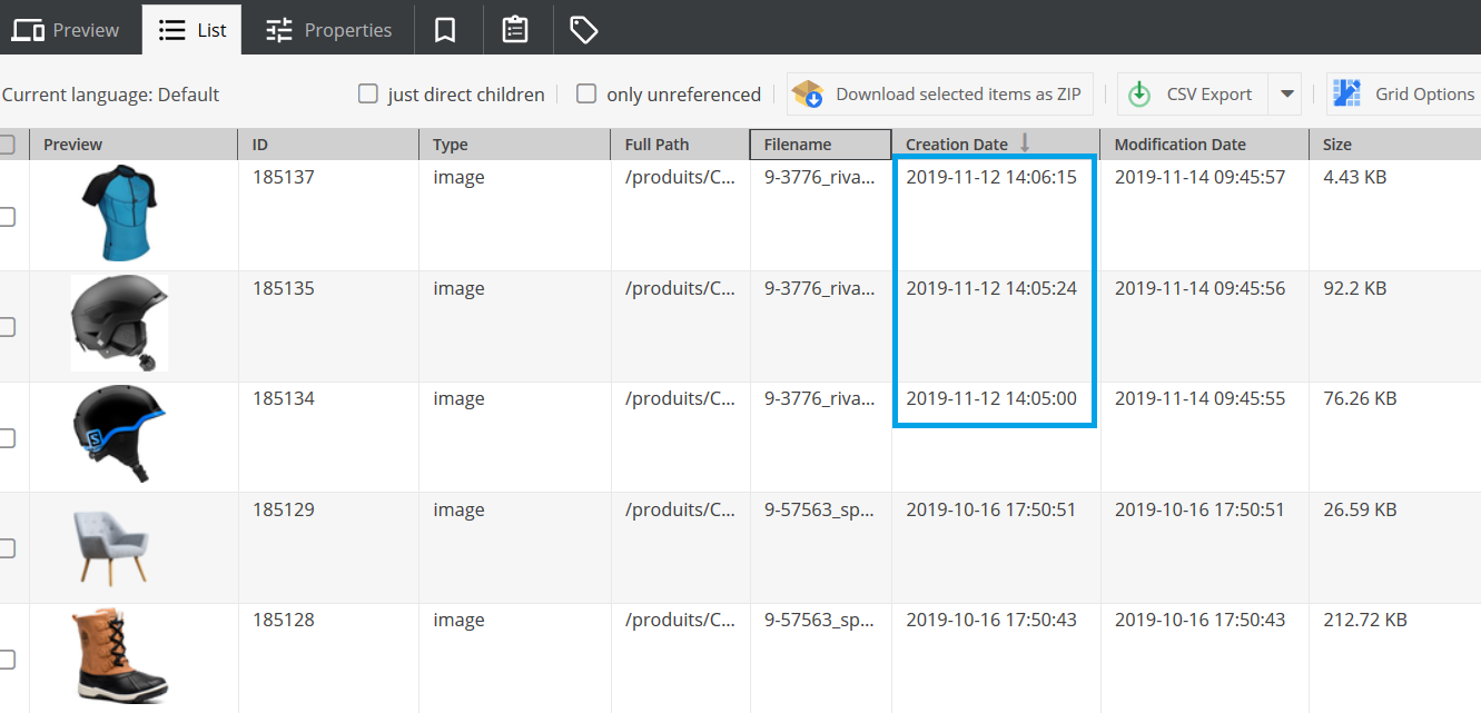 Assets List: Filter "IN" on CreationDate / ModificationDate field not working · Issue #5279 ...