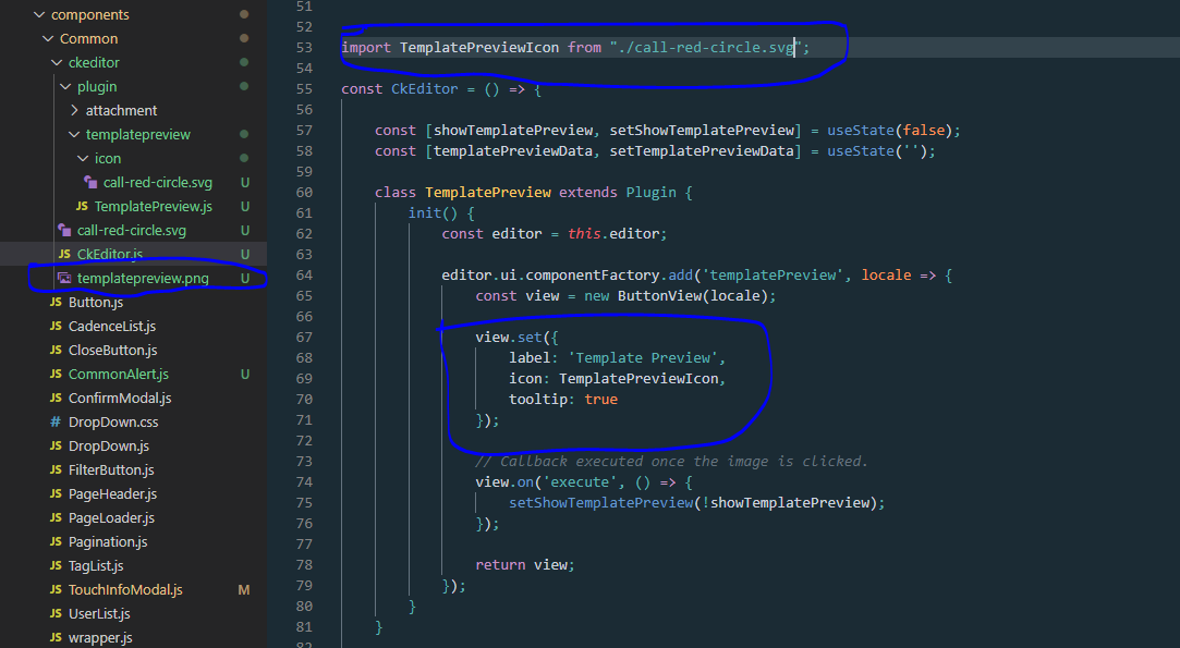 How to use customize icon for new customize plugin ? using react ...