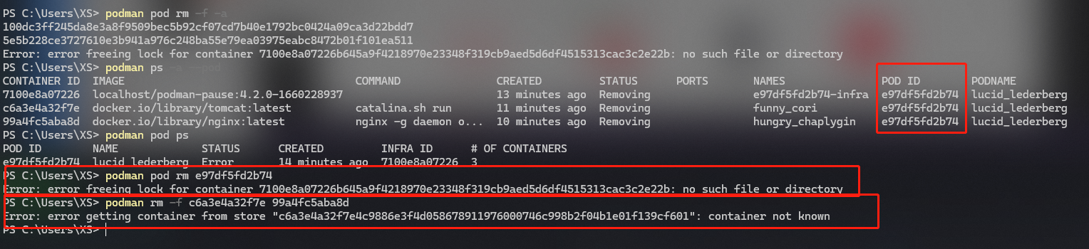 Error Error Freeing Lock For Container · Issue 483 · Podman Desktoppodman Desktop · Github