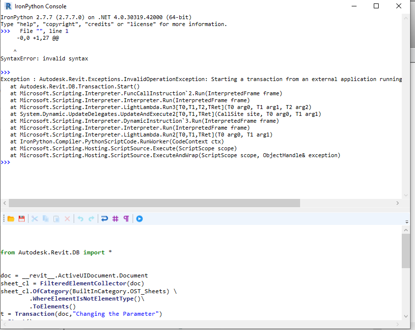 I Have Script Exception For Session 4 In Pyrevit Tutorials · Issue 935 