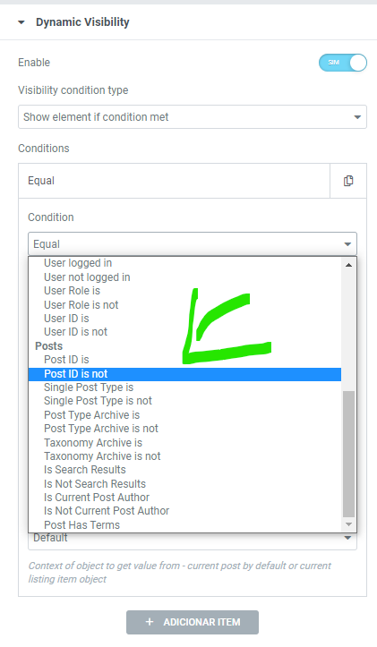 JetEngine Dynamic Visibility New Condition to check: Post Status ...