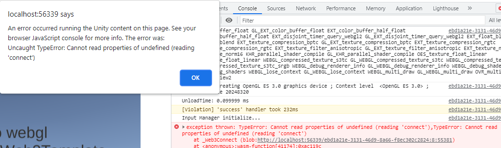 Got javascript exception when click Login (web3.unity version version 1.0.1) · Issue #1 · dm ...