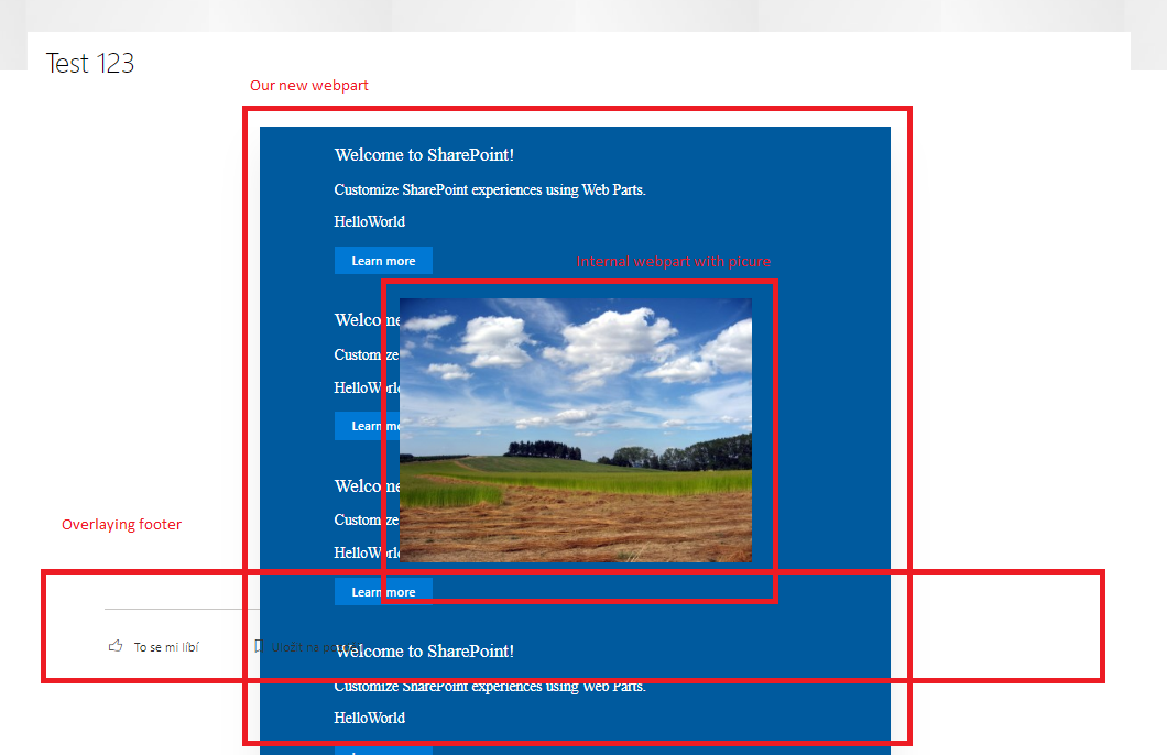 Creating new spfx webpart overlays another webparts · Issue #5987 · SharePoint/sp-dev-docs · GitHub