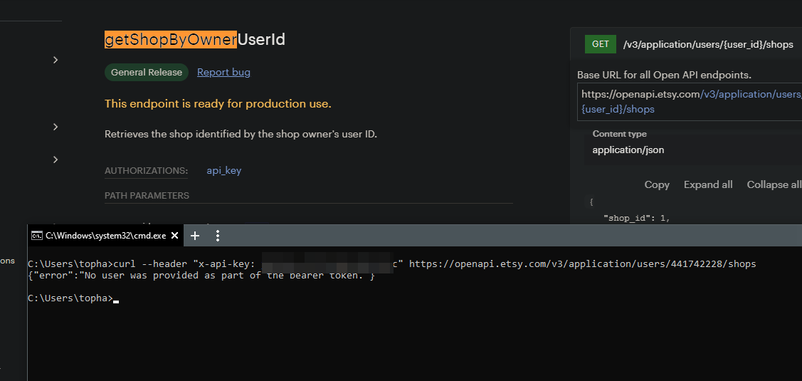 getShopByOwnerUserId Actually Requires OAuth · etsy open-api · Discussion #834 · GitHub